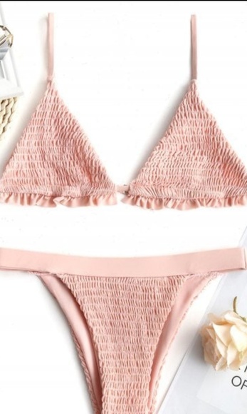 Swim | Ruffles Triangle Bikini | Poshmark